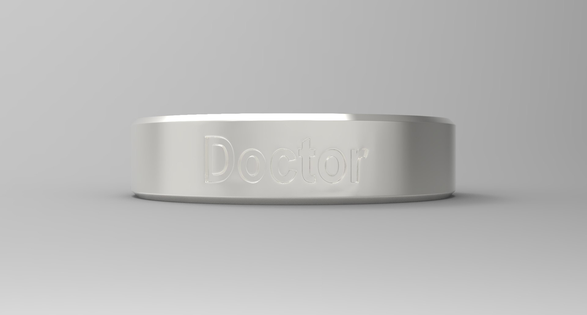 3D Doctor Ring Silver - TurboSquid 1858918