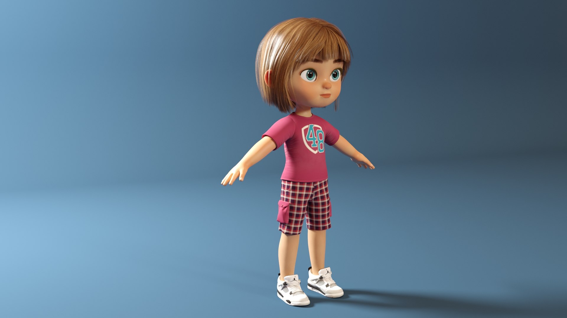 Toon Girl 3D model - TurboSquid 2177086