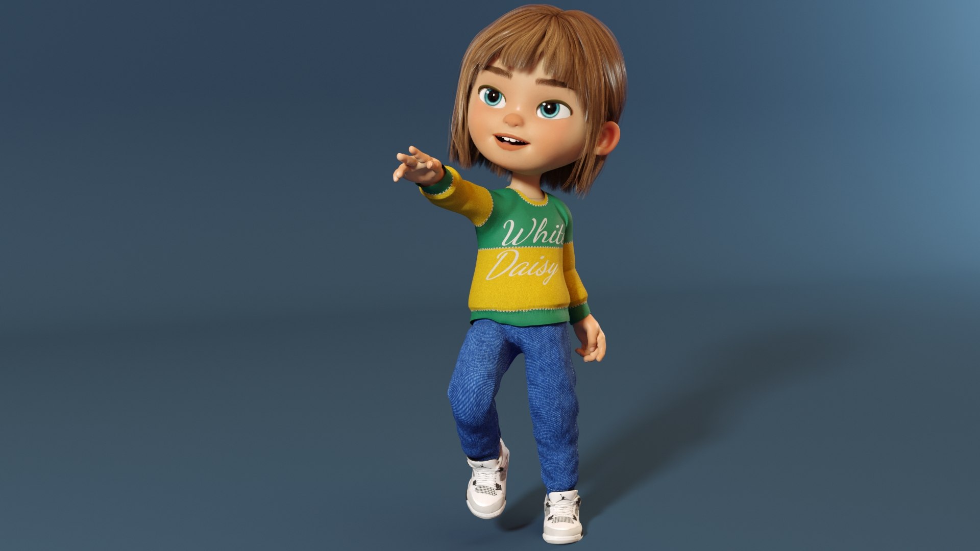 Toon Girl 3D Model - TurboSquid 2177086