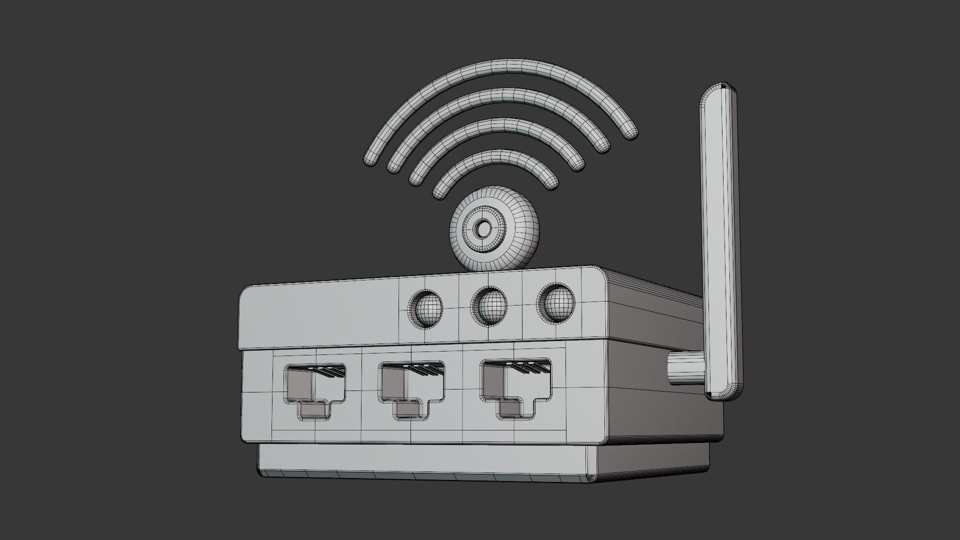 3D Router Device Icon On Computer Network Represented By Router And ...