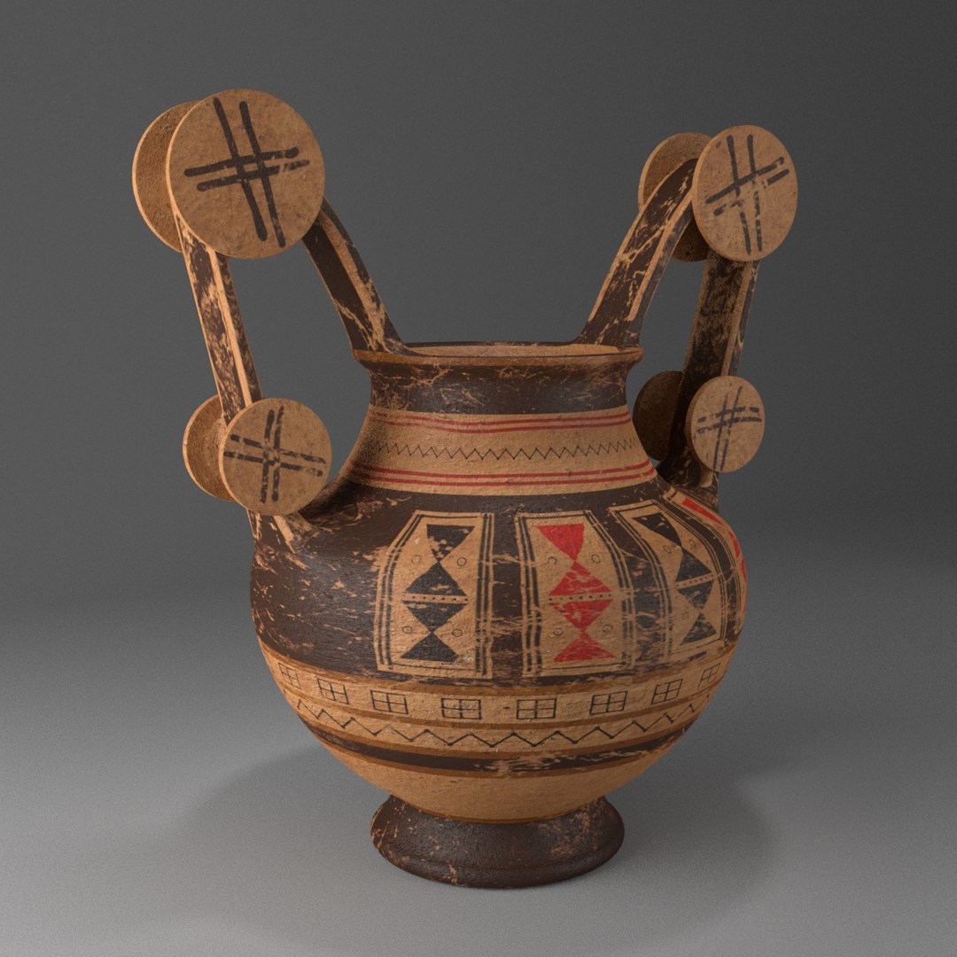 obj messapian vase trozzella