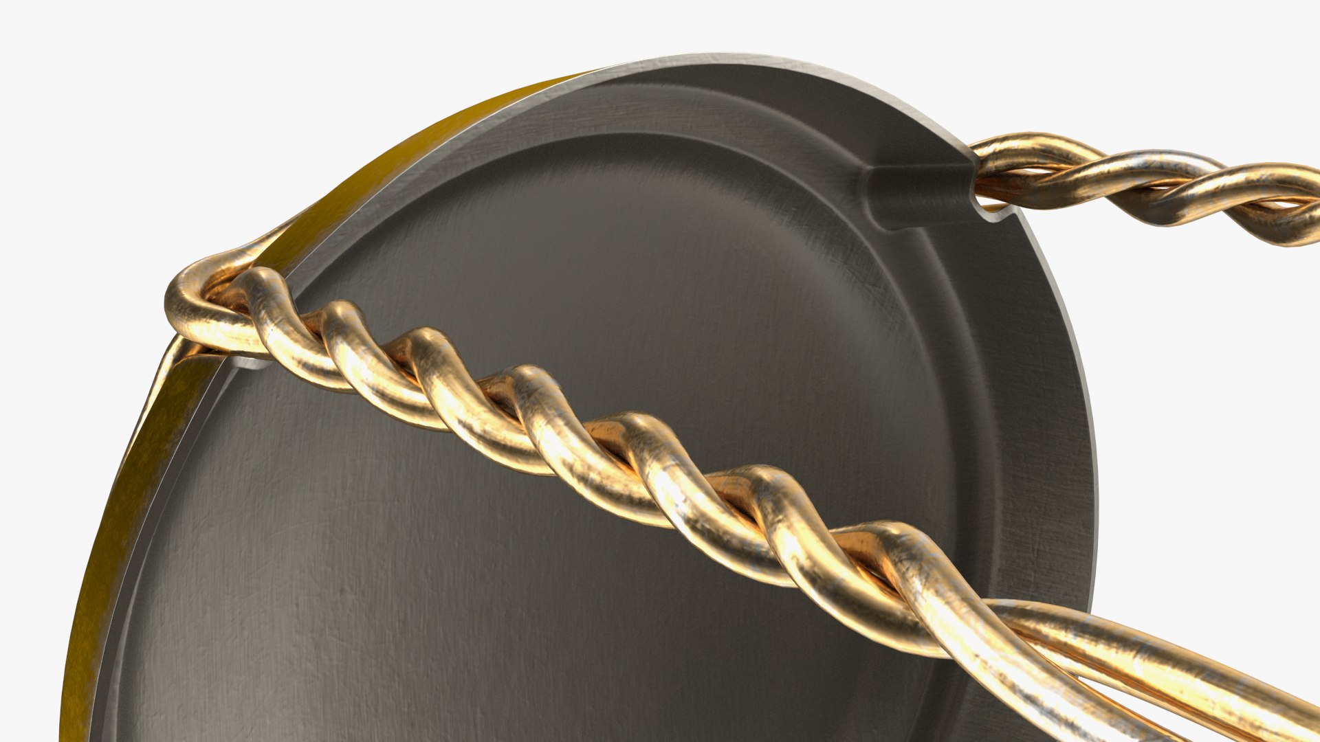 3D Yellow Wire Cage with Cap model - TurboSquid 1853402