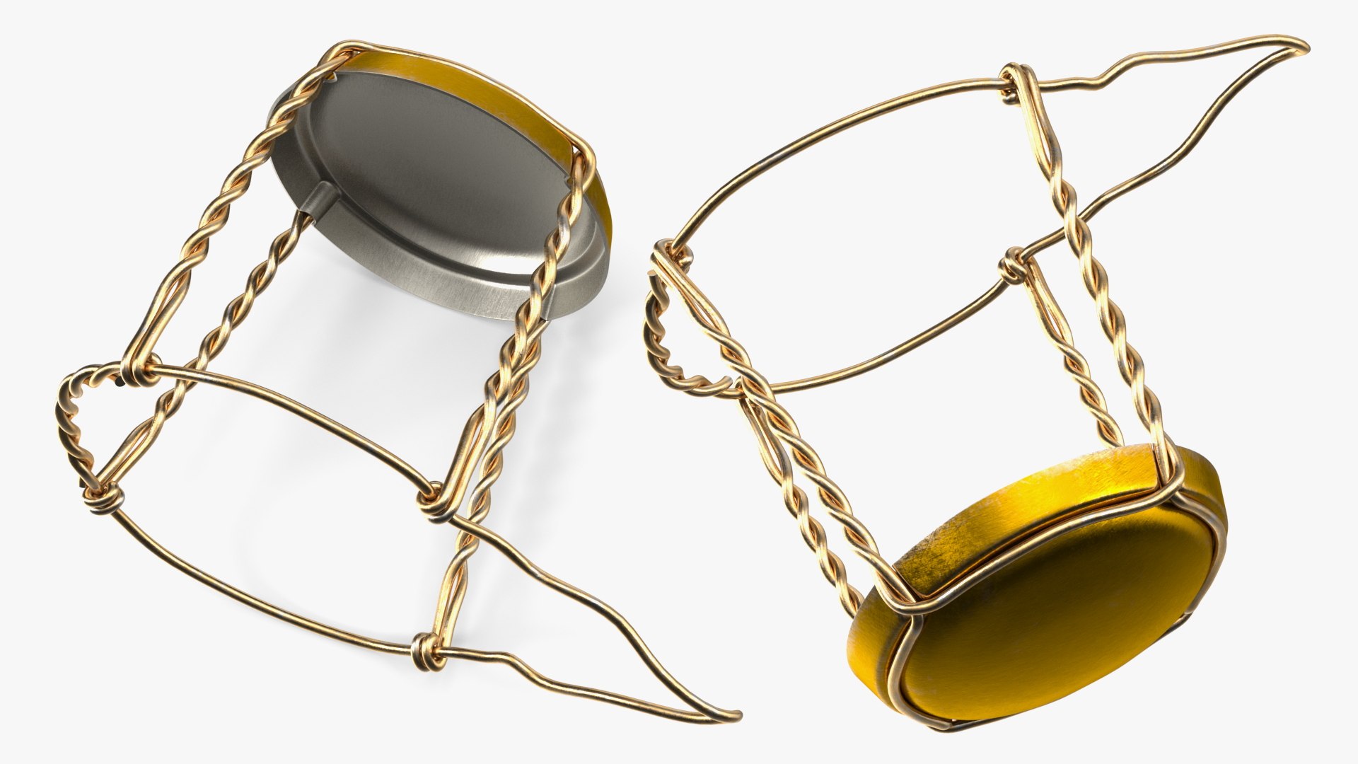 3D Yellow Wire Cage with Cap model - TurboSquid 1853402