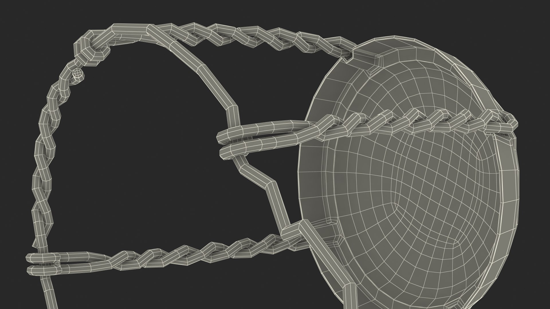 3D Yellow Wire Cage with Cap model - TurboSquid 1853402