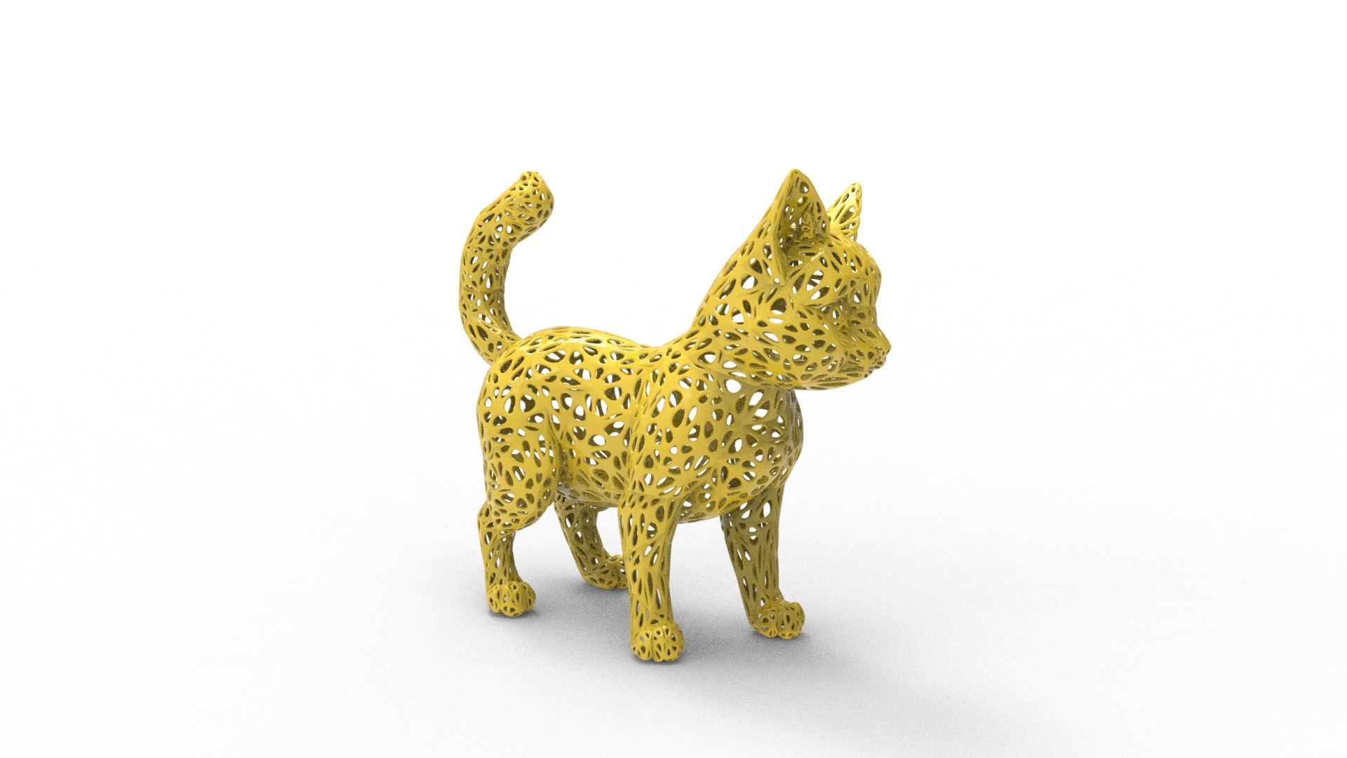 3D Cat Voronoi Style Model - TurboSquid 2403264