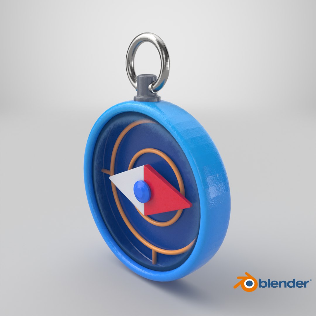 Blue Compass 3D Model - TurboSquid 2421787