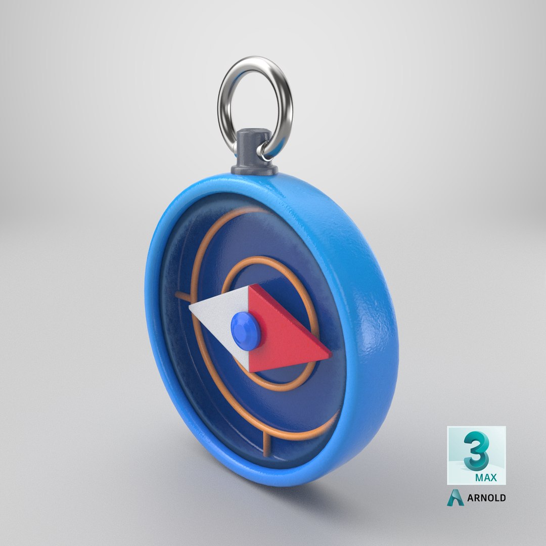 Blue Compass 3D Model - TurboSquid 2421787