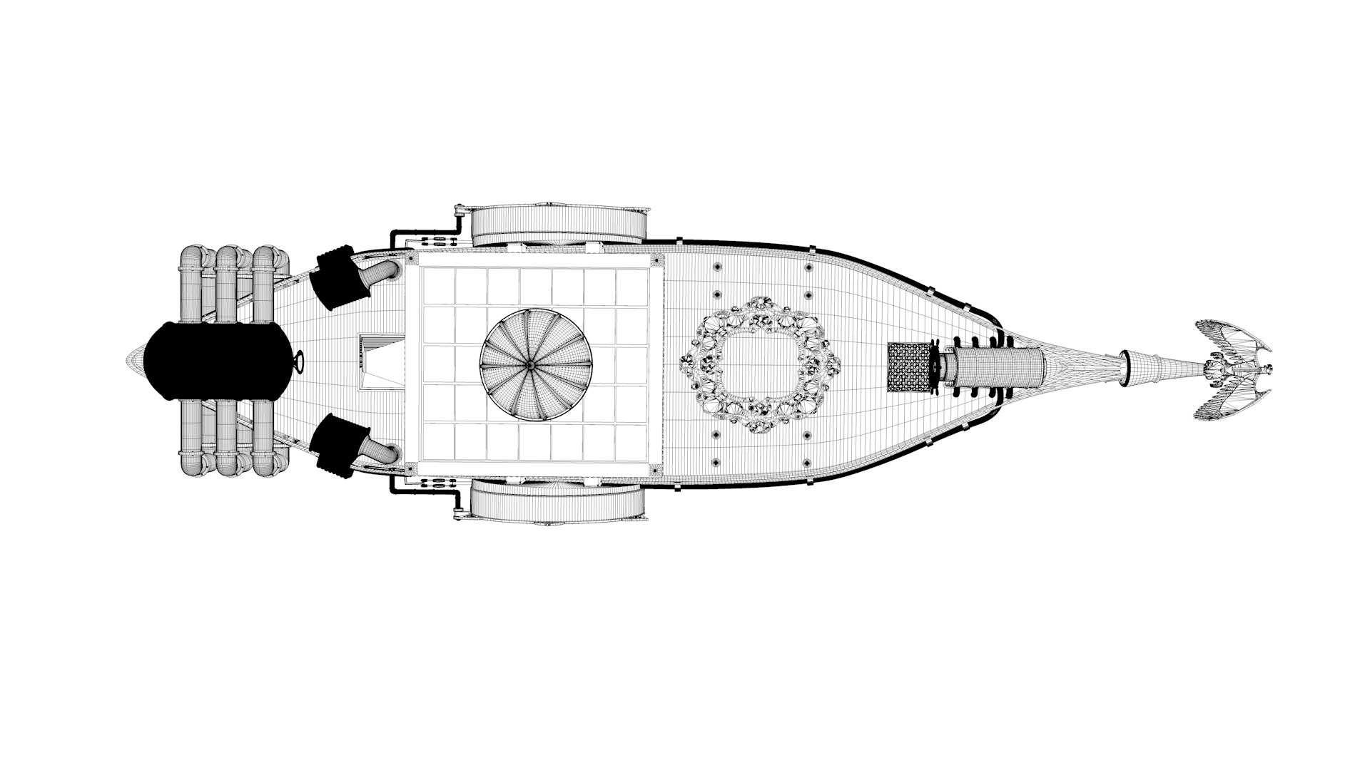 Ottoman Boat Steampunk Model - TurboSquid 1301129