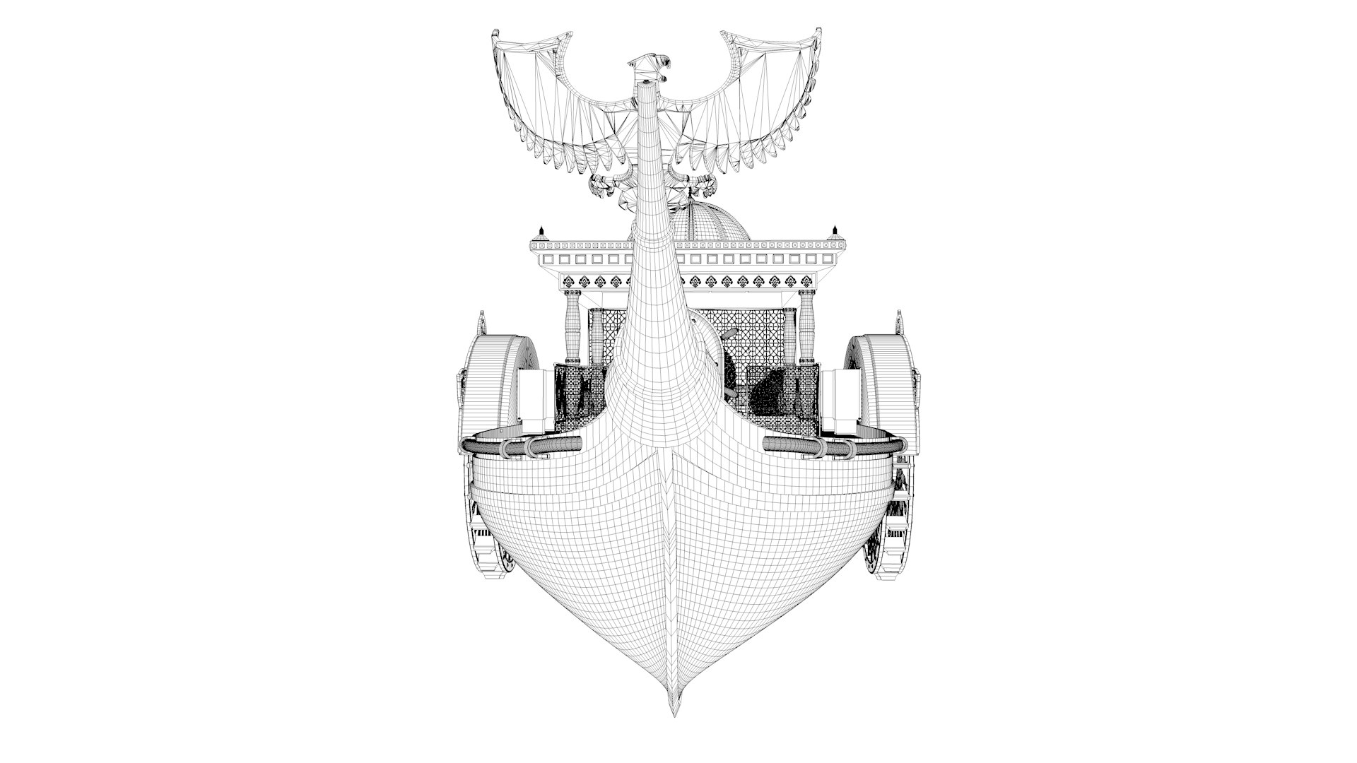 Ottoman Boat Steampunk Model - TurboSquid 1301129