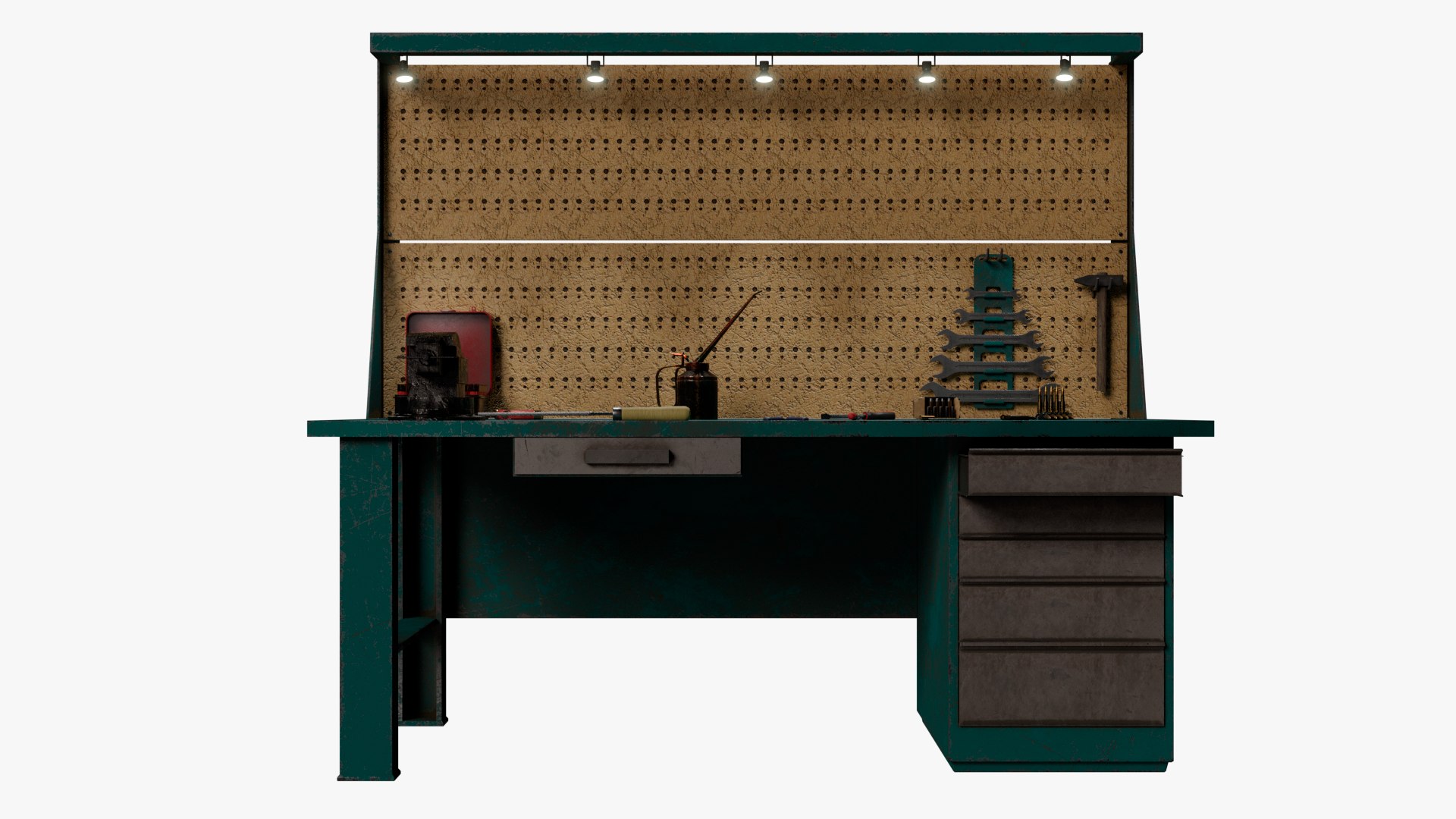 Weapon Workbench With Tools 3D Model - TurboSquid 1793818