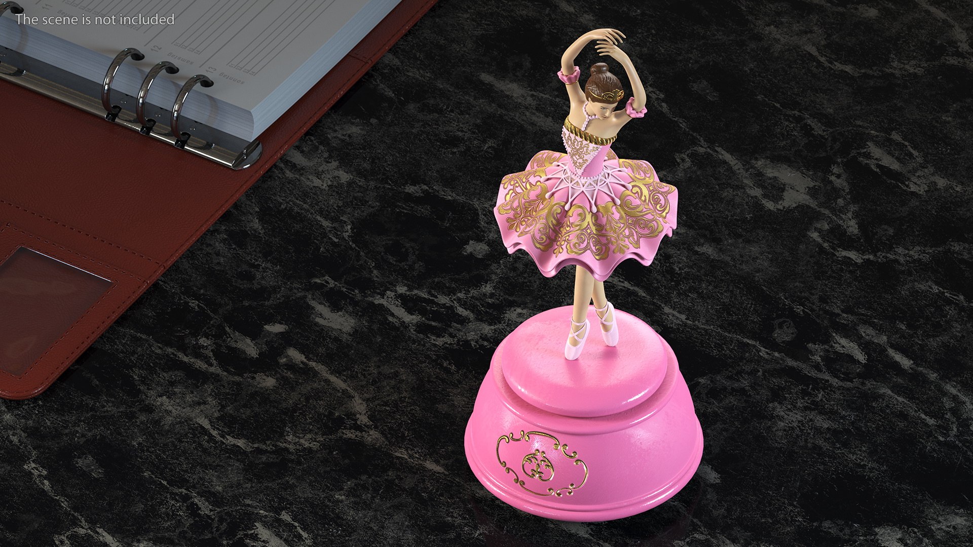3D Ballerina Music Box Pink - TurboSquid 1870679