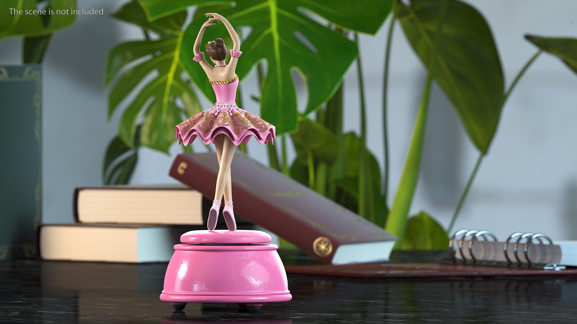 3D Ballerina Music Box Pink - TurboSquid 1870679