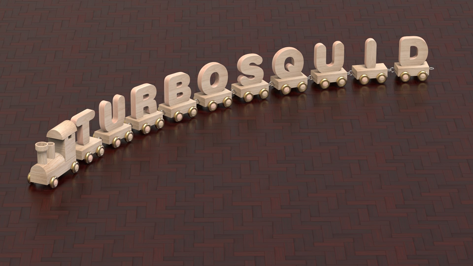 3D Wooden Train Alphabet model - TurboSquid 1721920