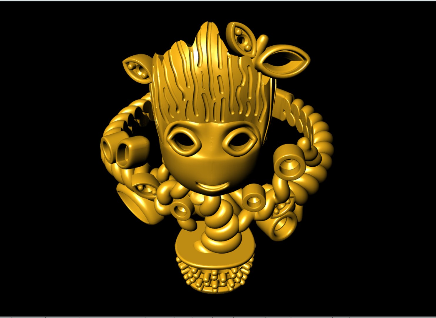 Tree Ring 3D-print model file 3D model - TurboSquid 2128758