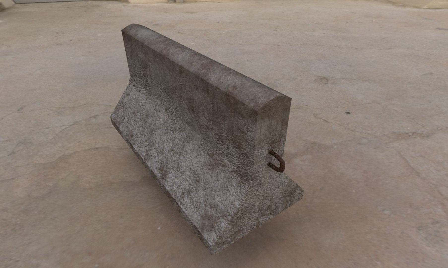 Block Concrete Road 3D Model - TurboSquid 1174569