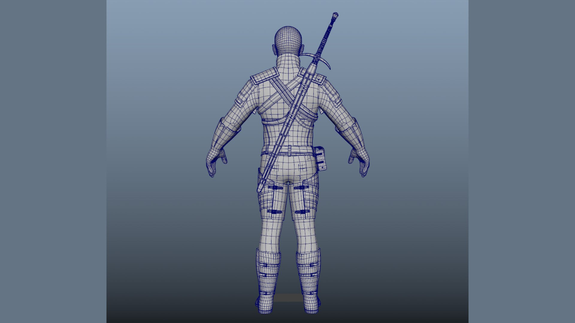 3D Warrior Game Character Model - TurboSquid 1796097