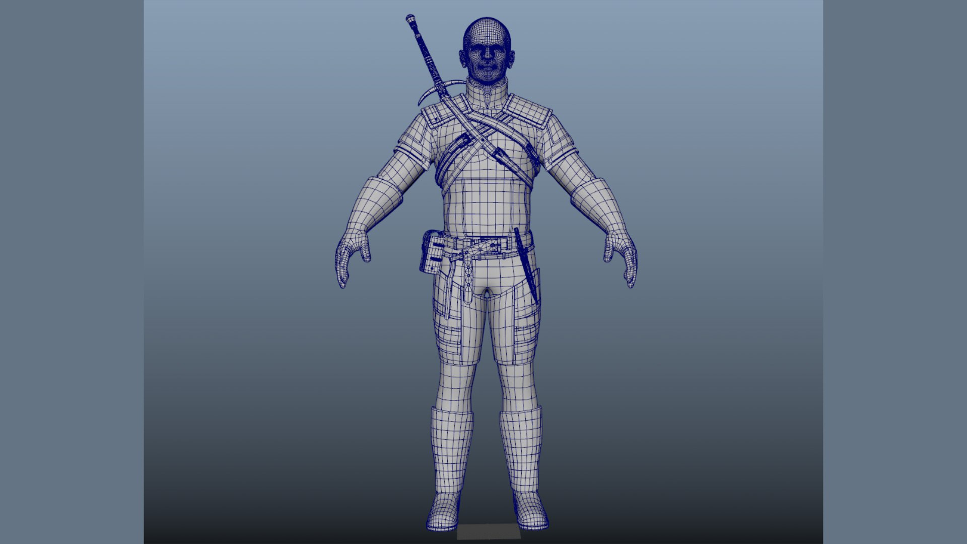 3D Warrior Game Character Model - TurboSquid 1796097
