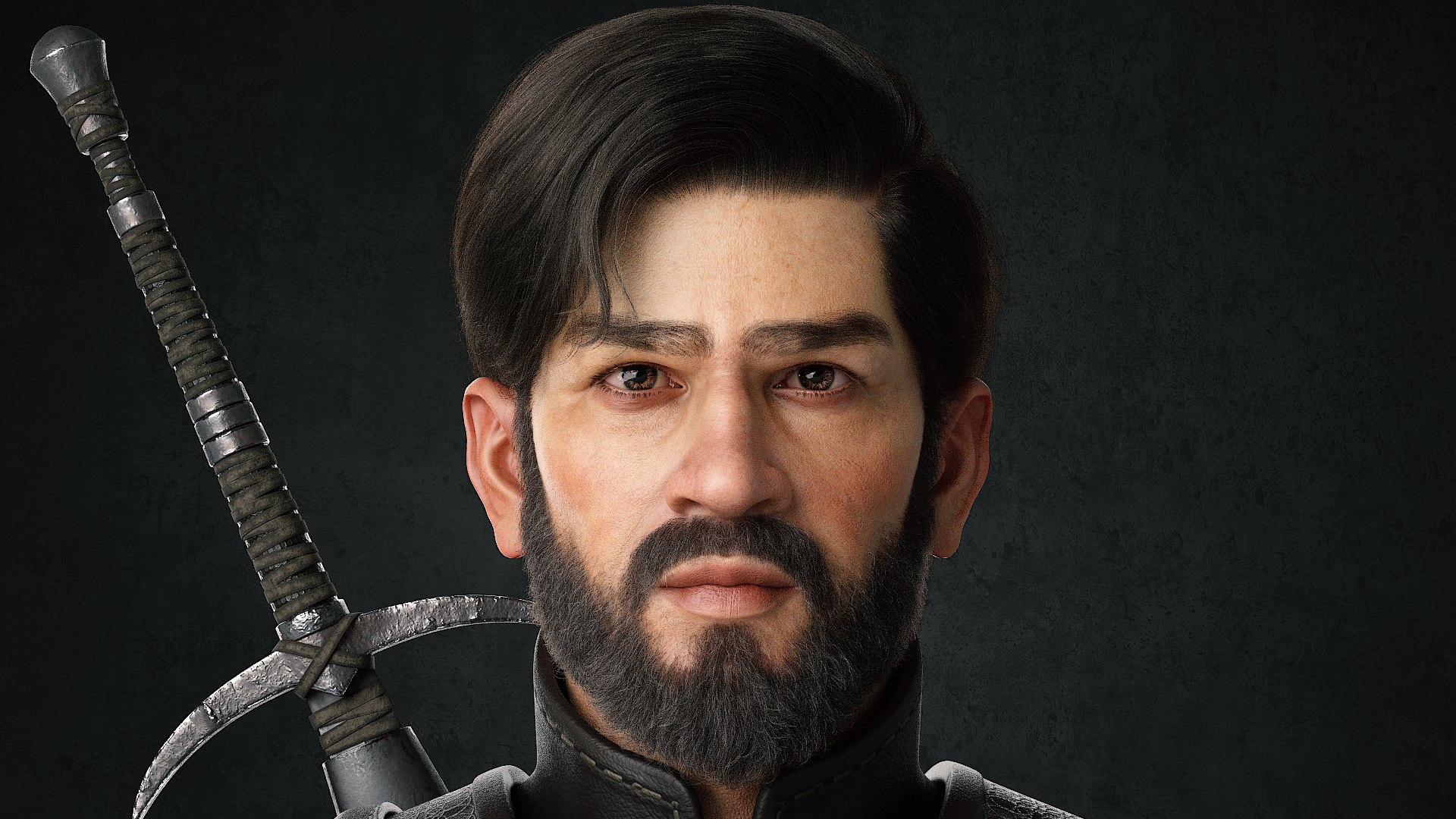 3D Warrior Game Character Model - TurboSquid 1796097