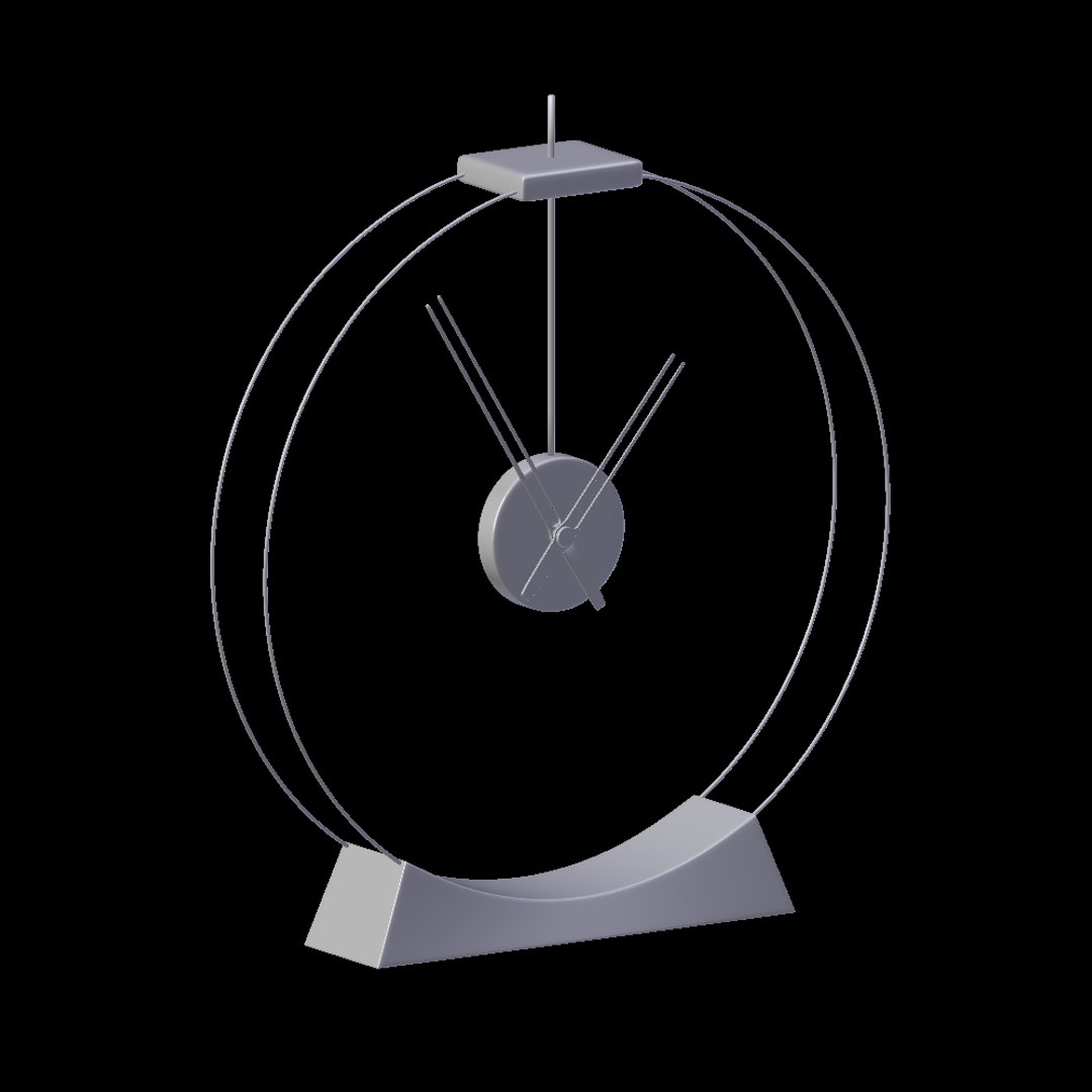 3D model minimalistic table clock - TurboSquid 1611852