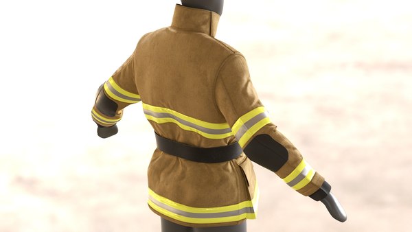 Firefighter Jacket 3D model - TurboSquid 1865707
