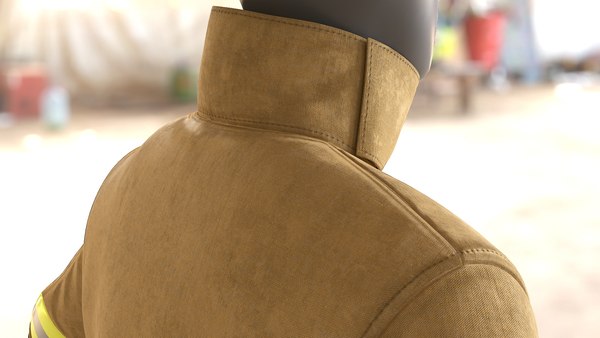 Firefighter Jacket 3D model - TurboSquid 1865707