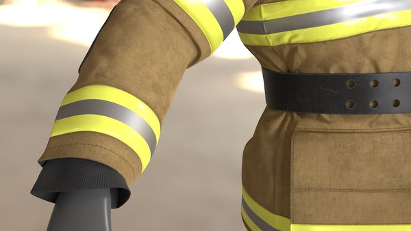 Firefighter Jacket 3D model - TurboSquid 1865707