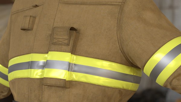 Firefighter Jacket 3D model - TurboSquid 1865707