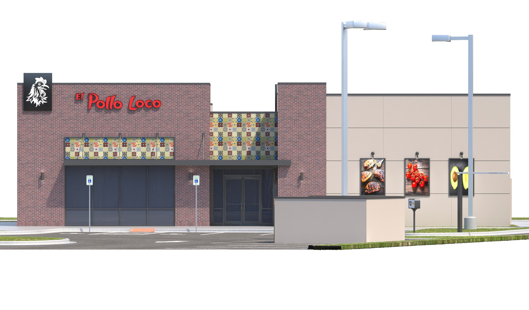 3D Exterior El Pollo Site - TurboSquid 1315674