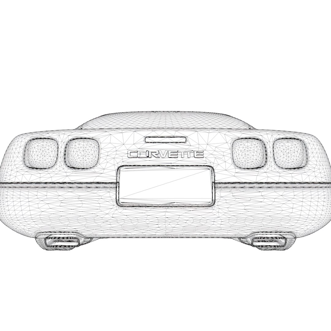 3D Chevrolet Corvette C4 Coupe - 1996 model - TurboSquid 2139053