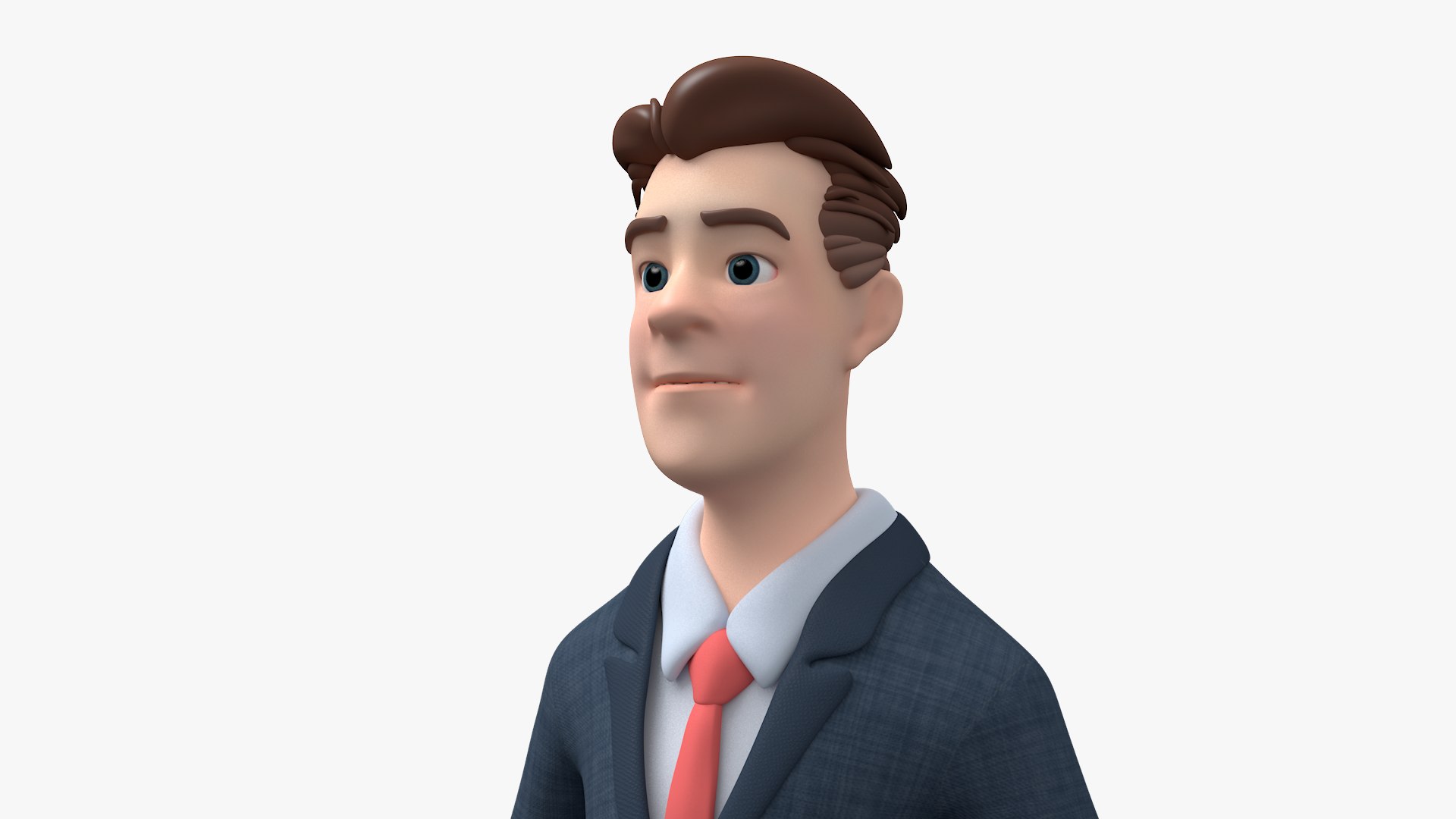 Business Man Character Model - TurboSquid 1646428