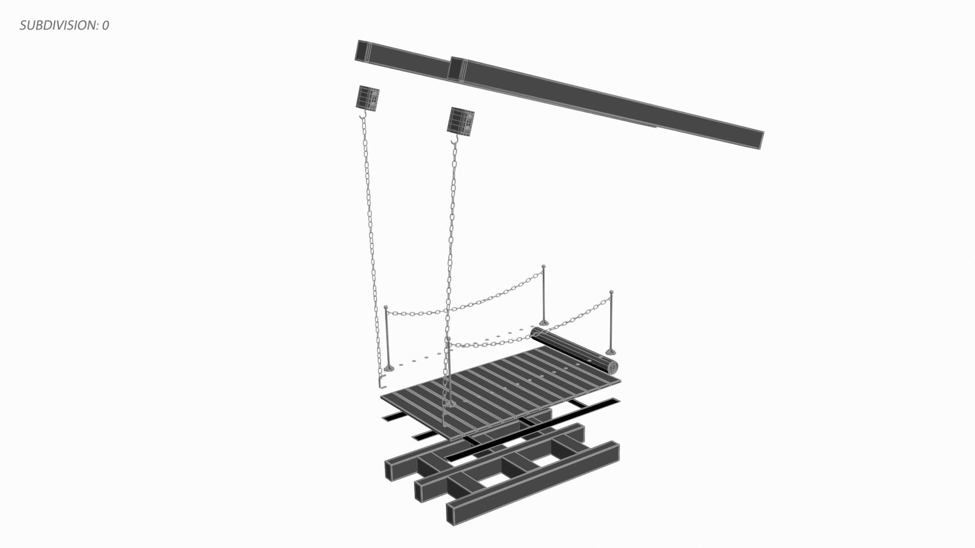 Drawbridge 3D Model - TurboSquid 2110035