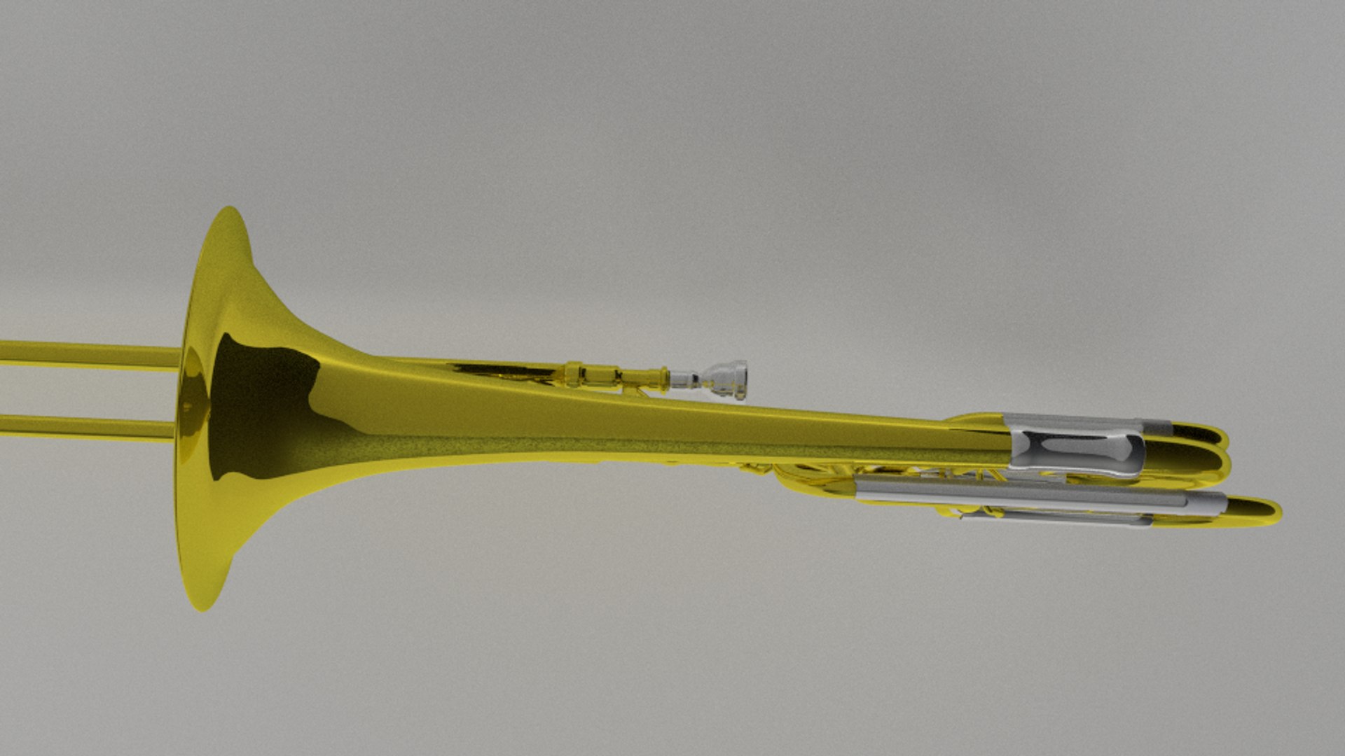 Bass Trombone 3d Model