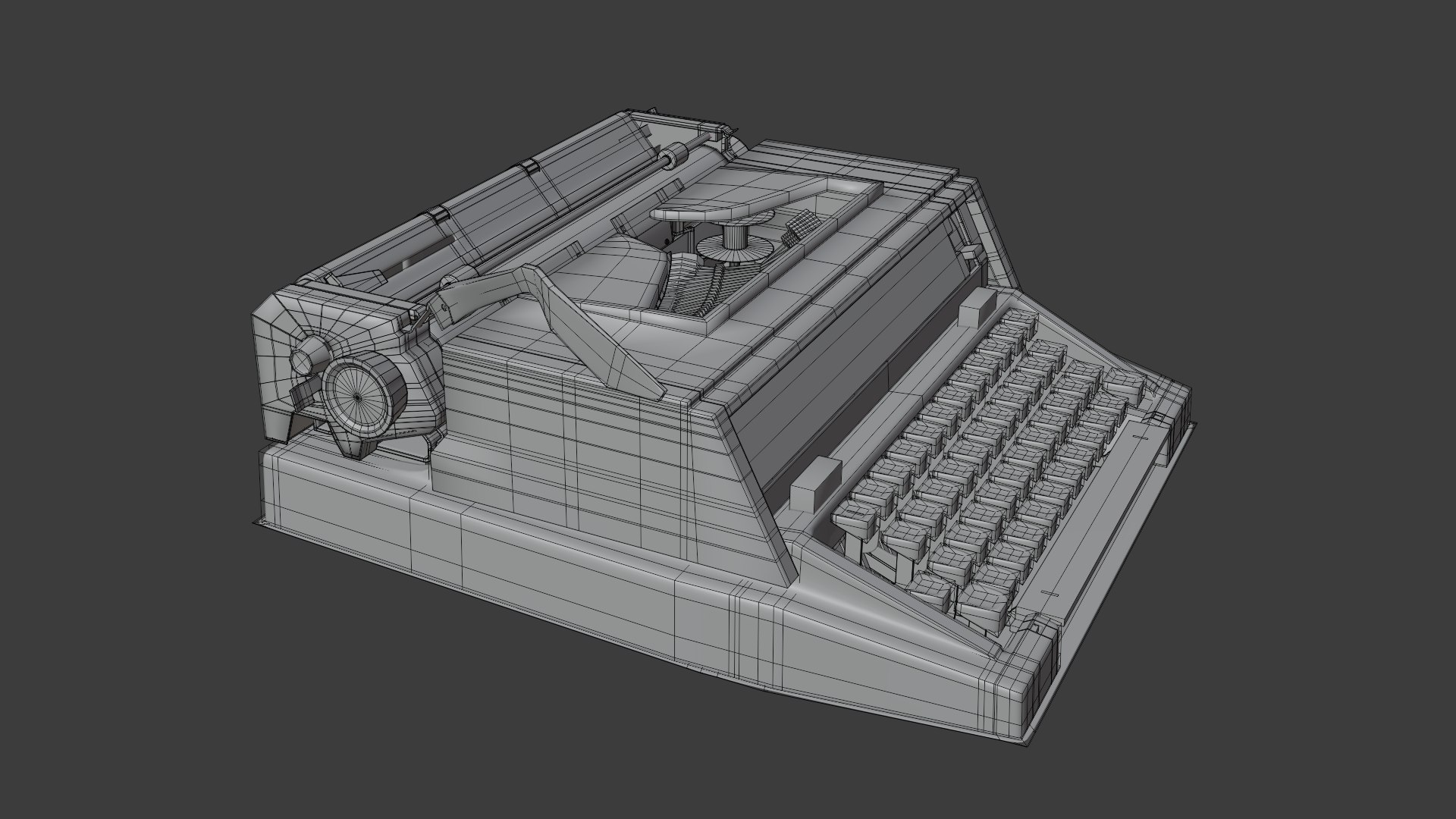 3D Typewriter Type Writer Model - TurboSquid 1681079