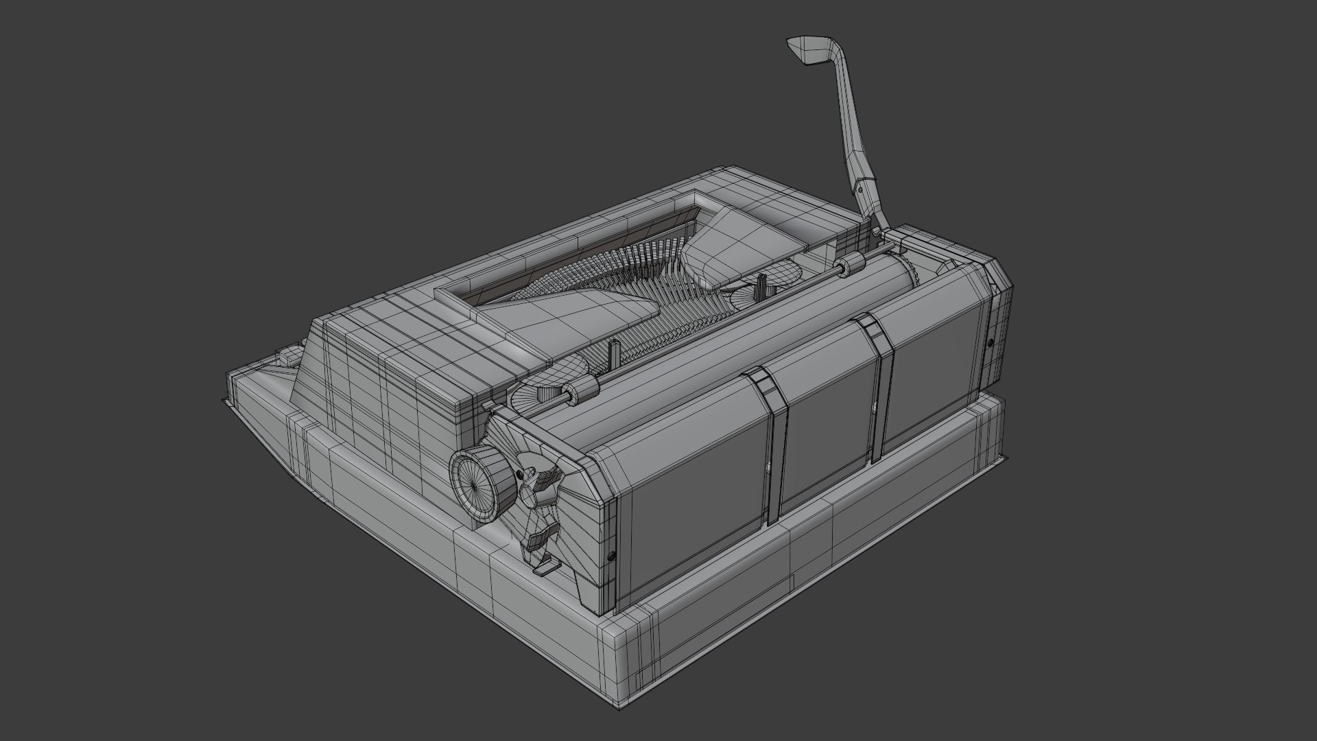 3D Typewriter Type Writer Model - TurboSquid 1681079