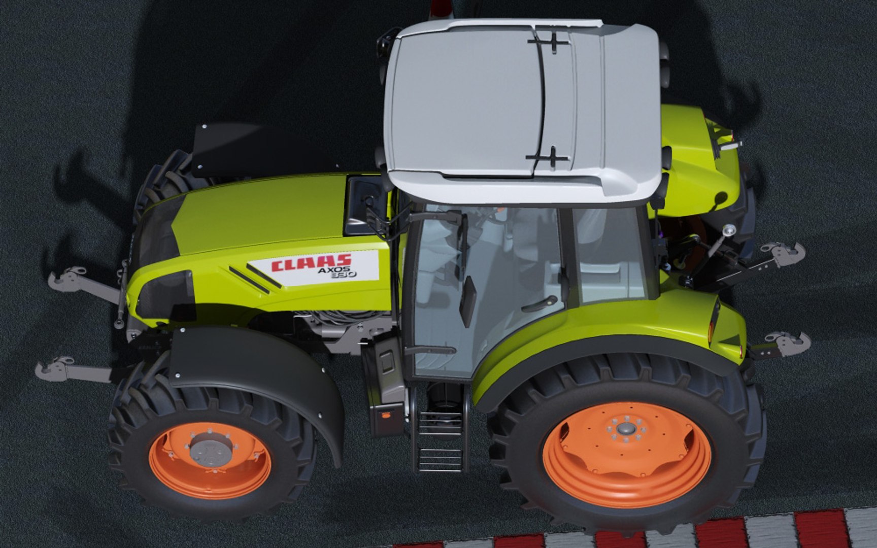 3d Claas Axos Tractor Model