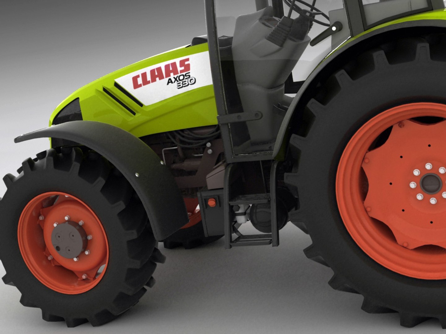 3d Claas Axos Tractor Model