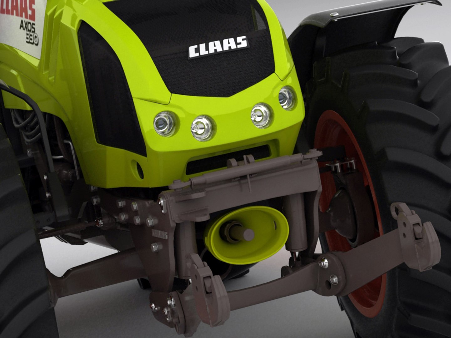 3d Claas Axos Tractor Model