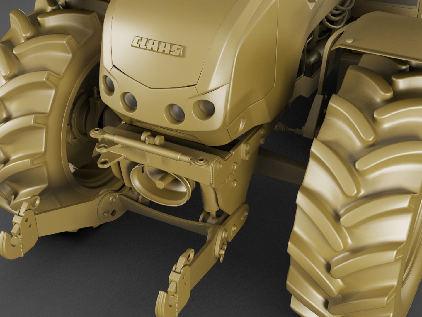 3d Claas Axos Tractor Model