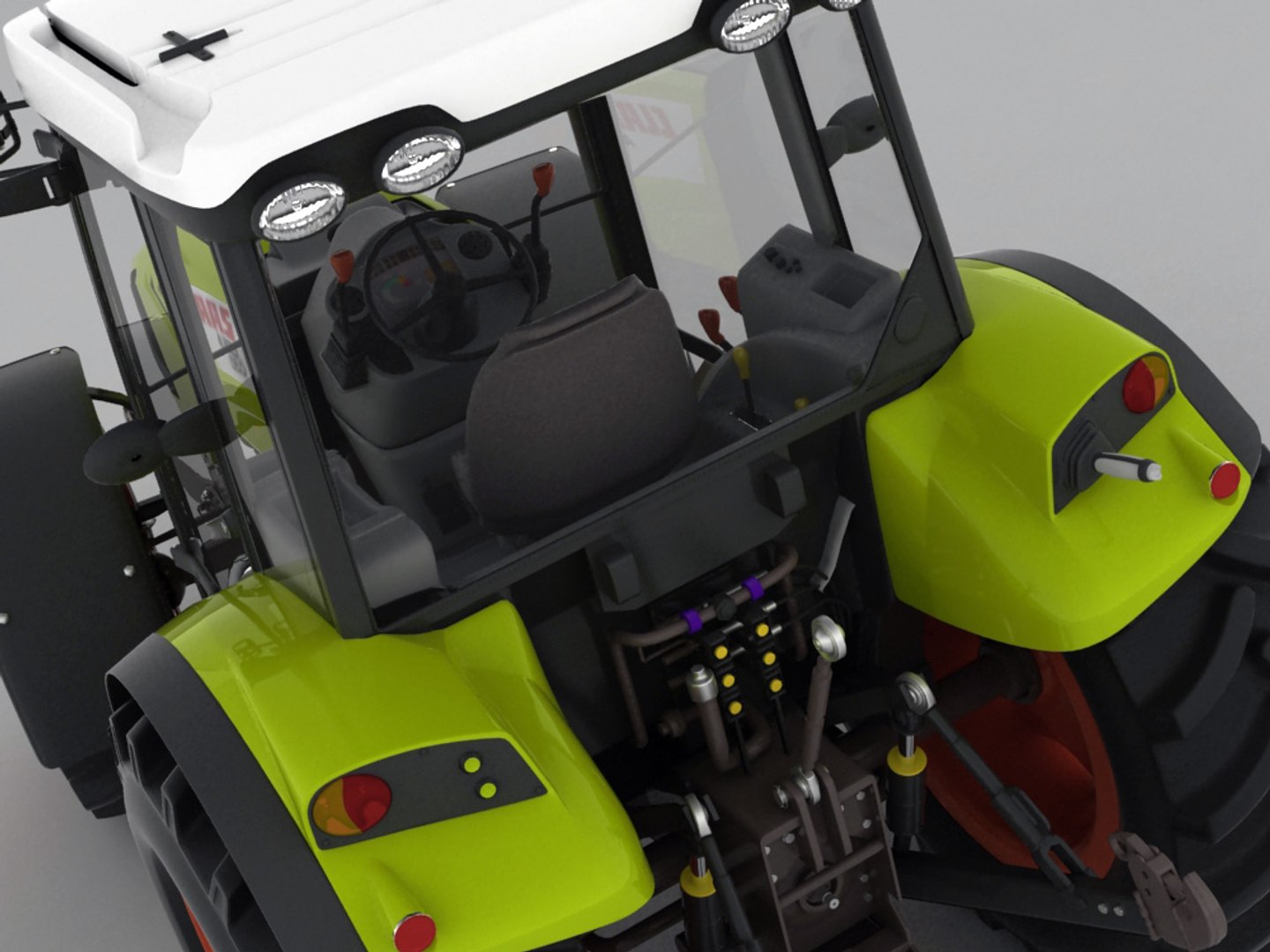 3d Claas Axos Tractor Model