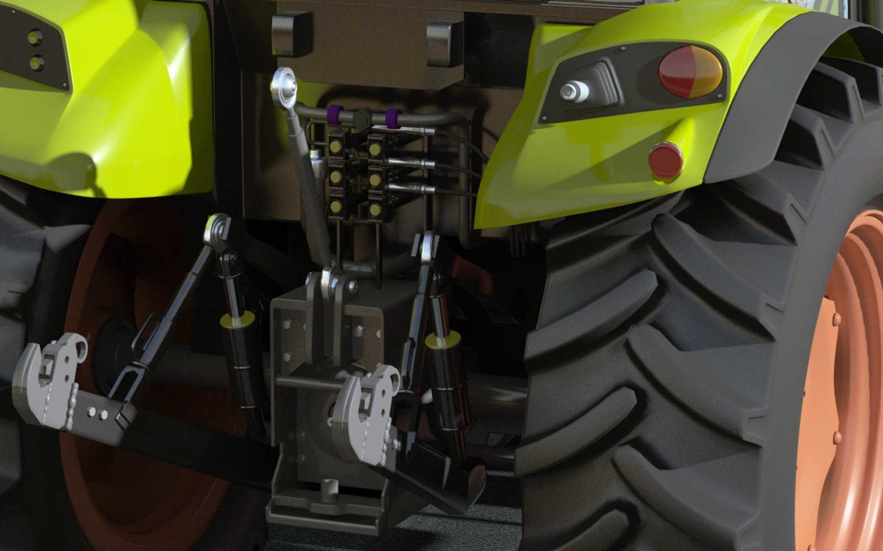3d Claas Axos Tractor Model