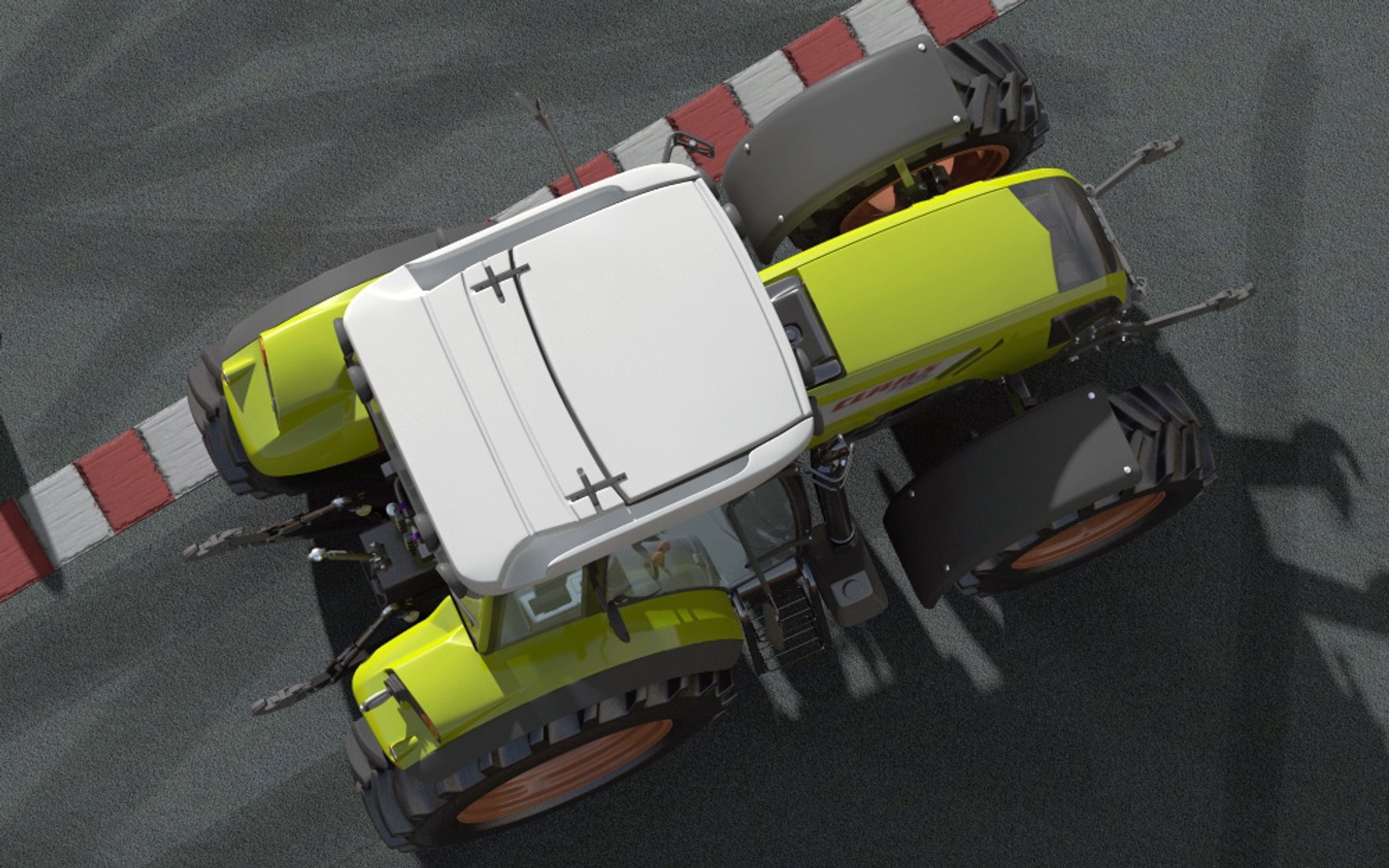 3d Claas Axos Tractor Model