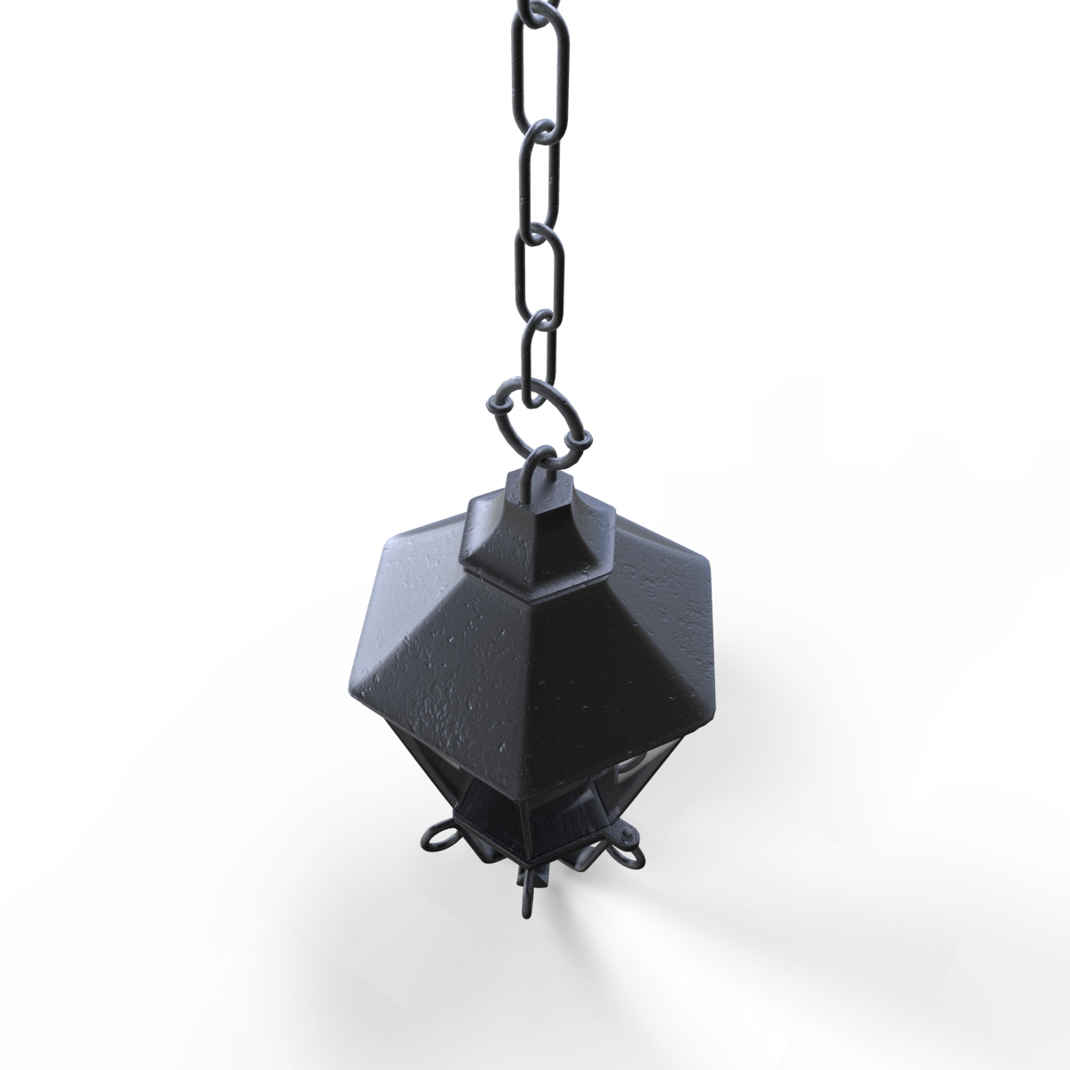 3d realistic suspended lamp light