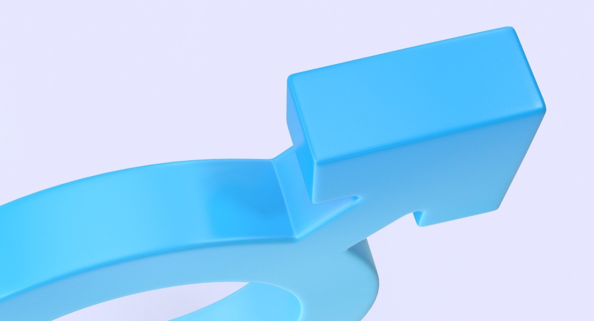 3d Model Of Gender Symbols Set