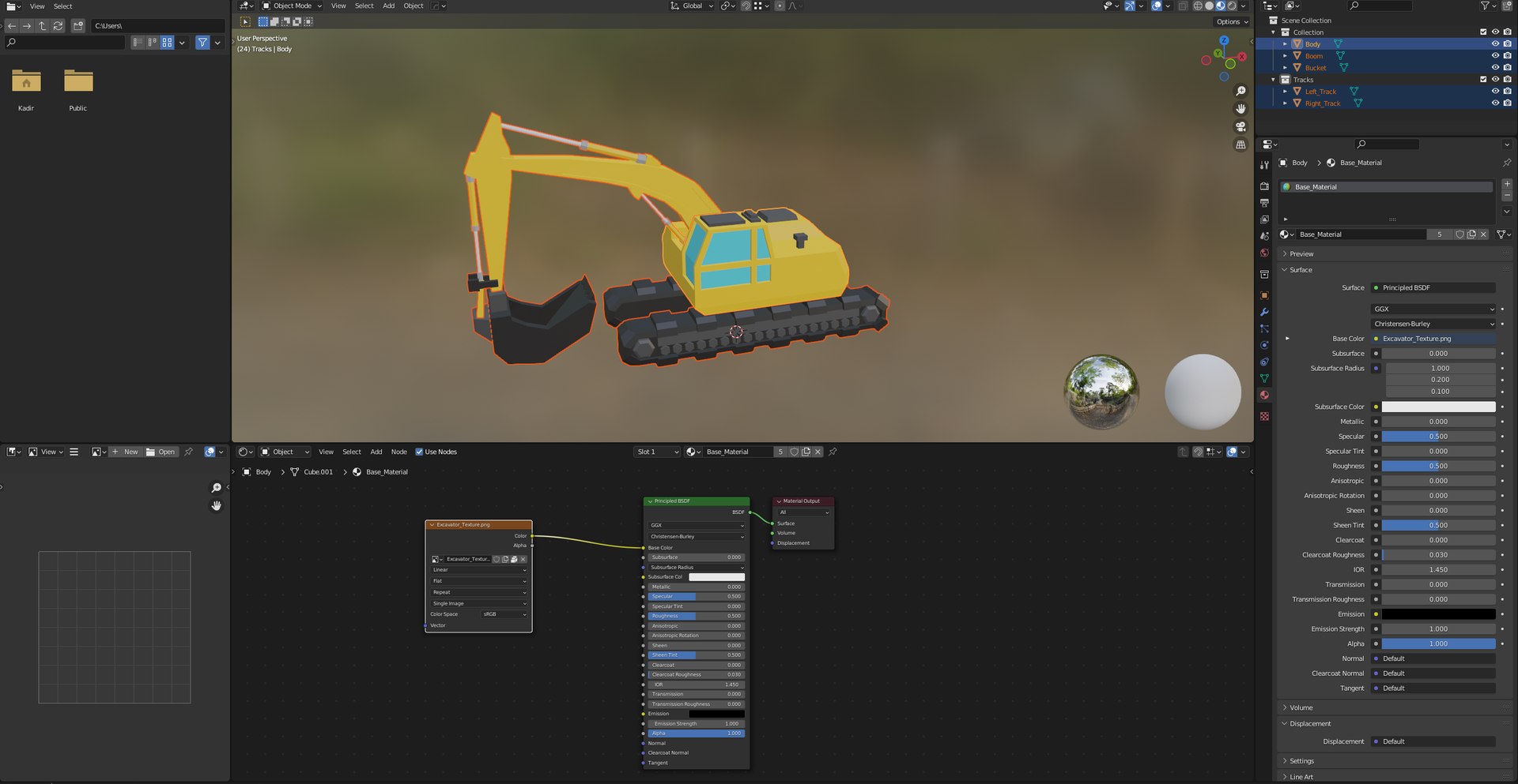 3D Excavator Game Asset Model - TurboSquid 1956129