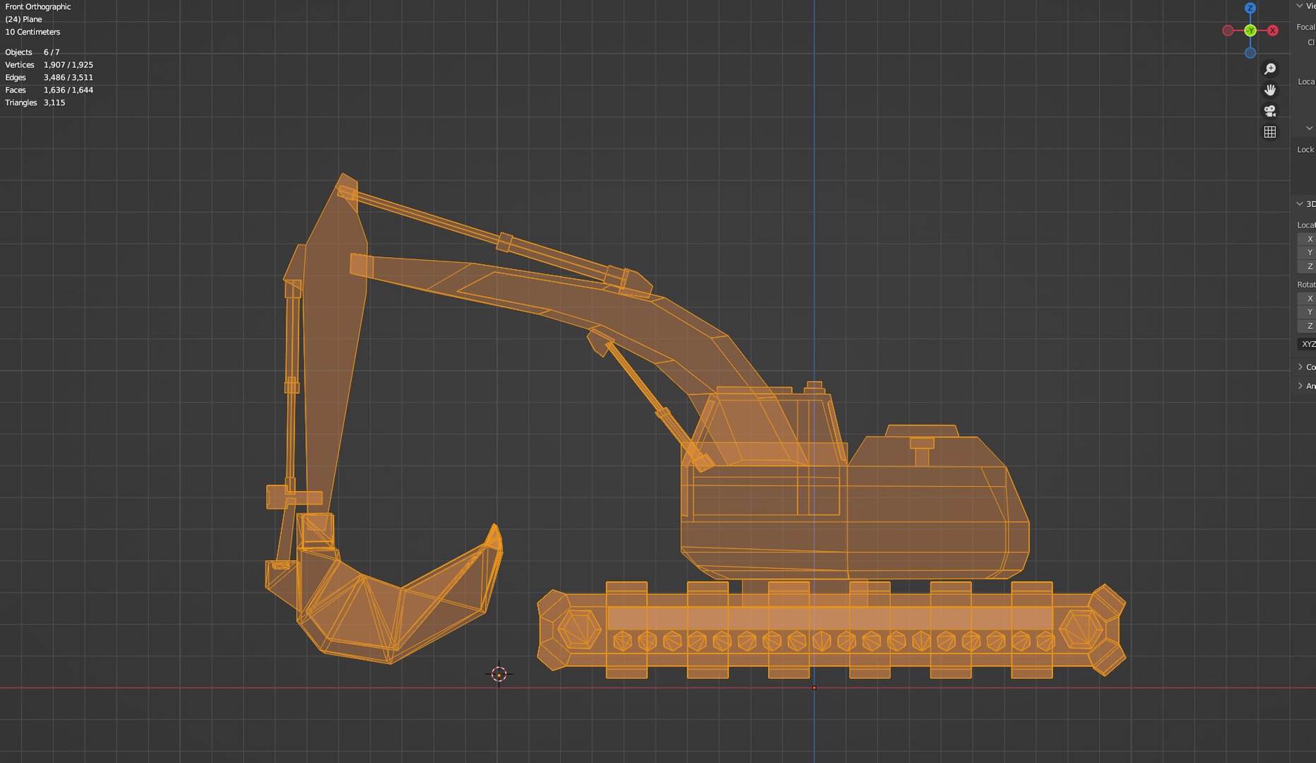 3D Excavator Game Asset Model - TurboSquid 1956129