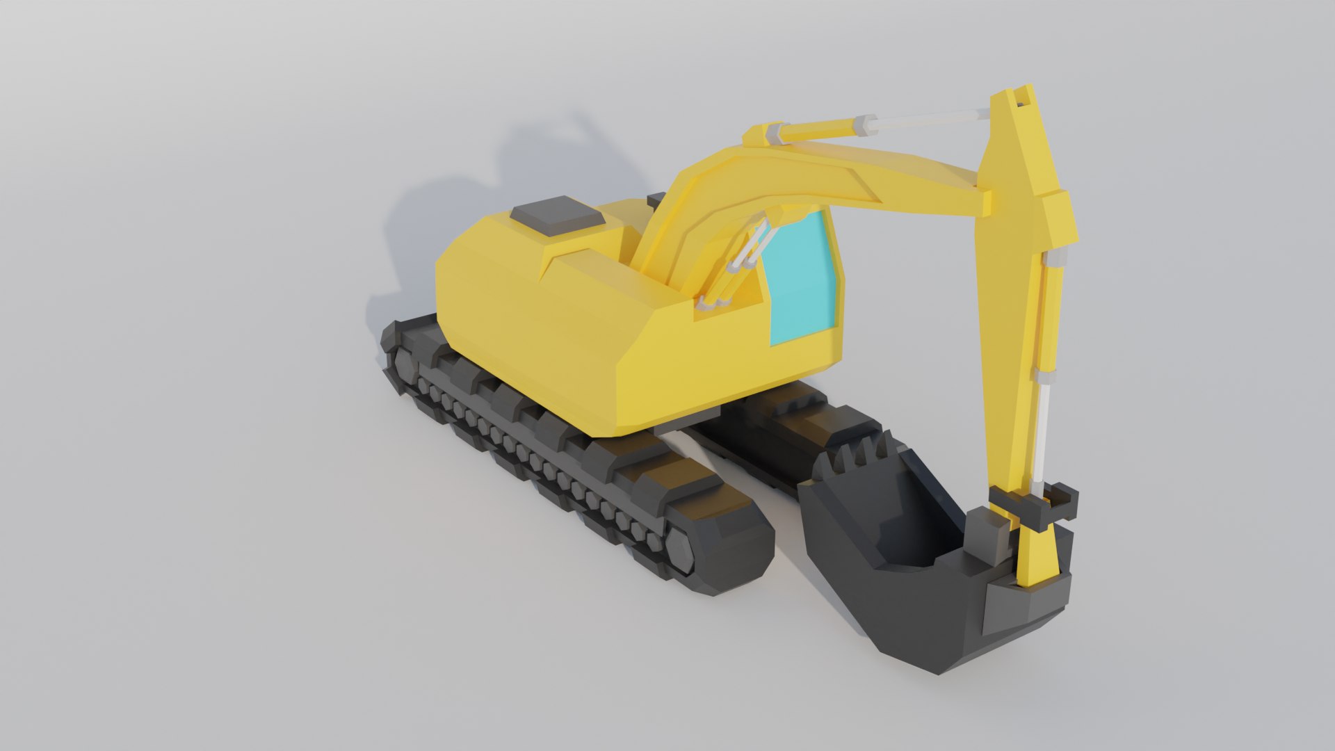 3D Excavator Game Asset Model - TurboSquid 1956129