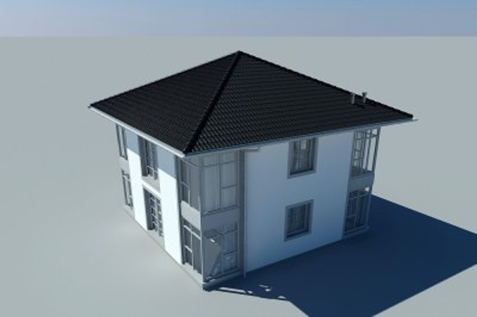 6 Villa House 3d Model