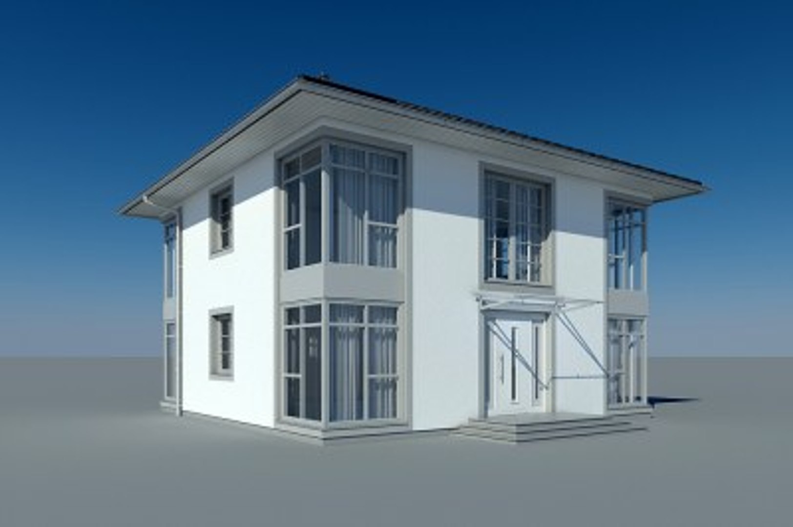 6 Villa House 3d Model