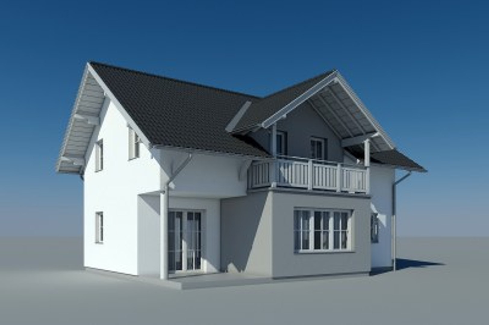6 Villa House 3d Model