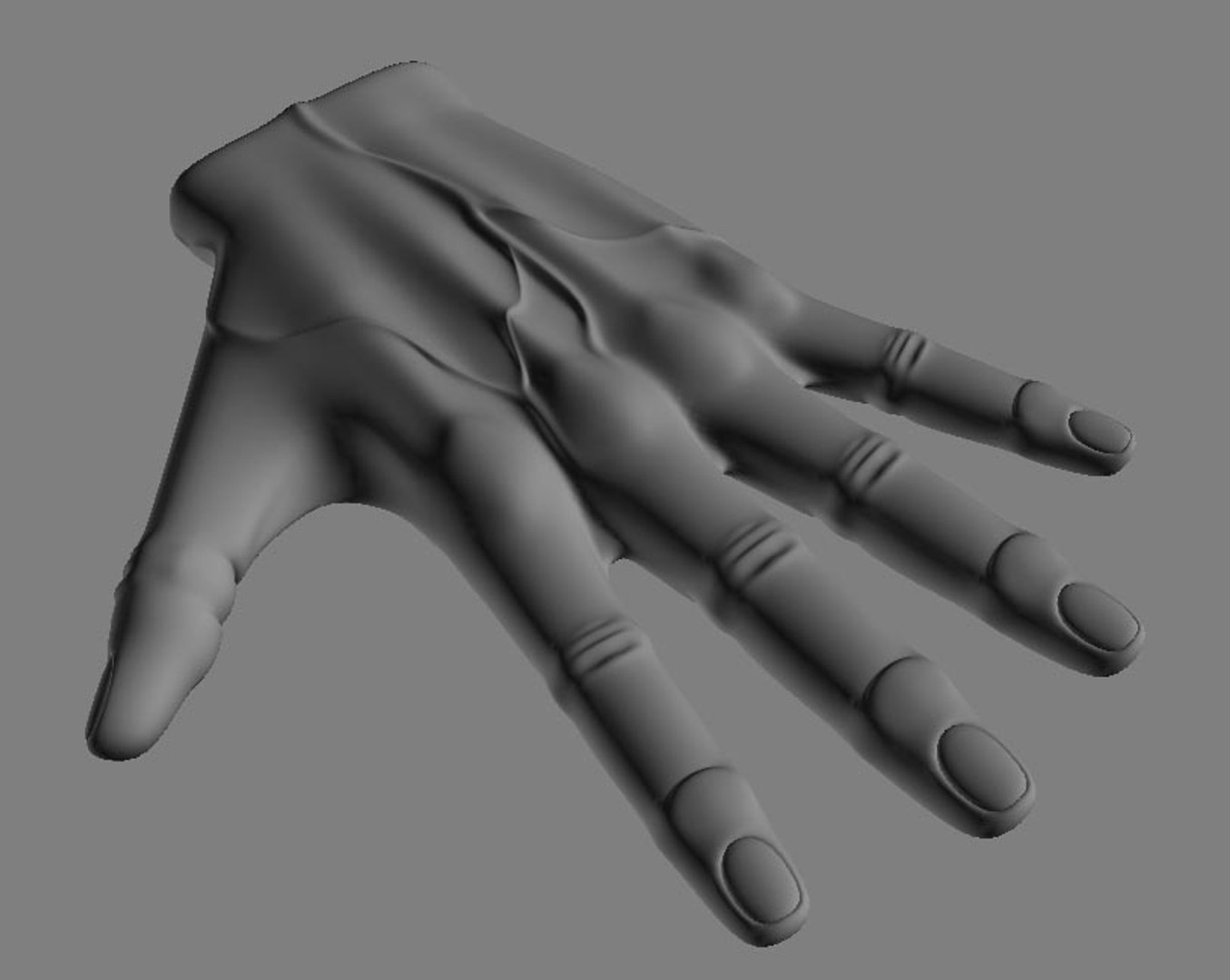humans hand 3d model